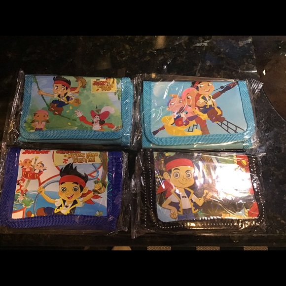 Disney | Accessories | 4 New Jake And The Neverland Pirates Wallets ...